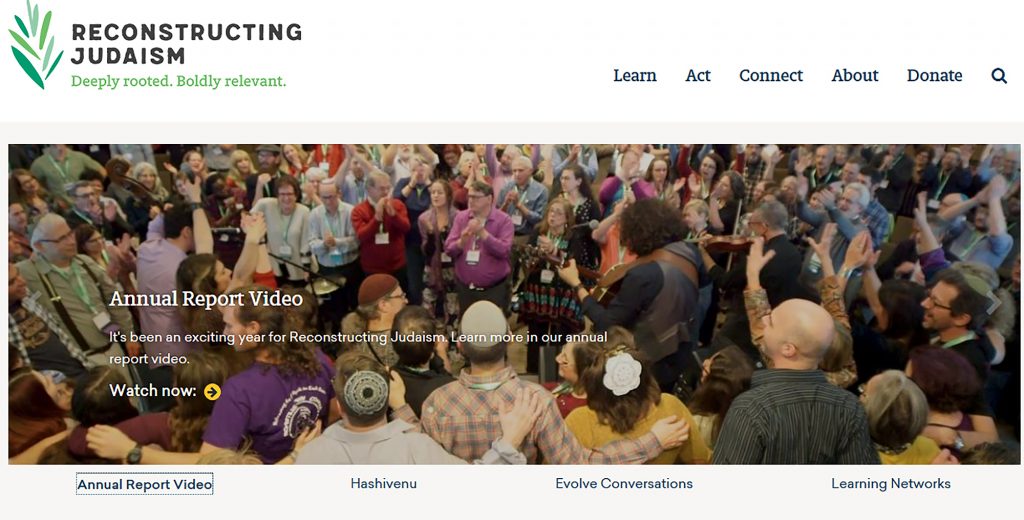 Reconstructing Judaism | Oseh Shalom - Reconstructionist Synagogue ...